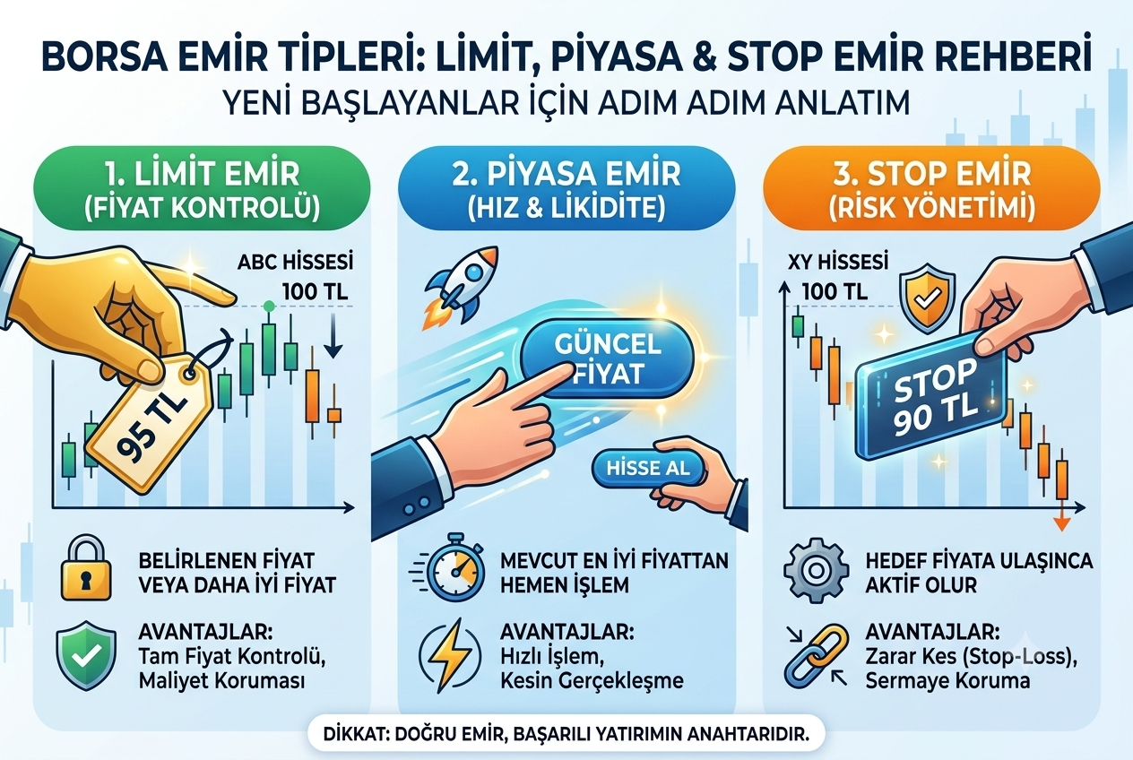 Emir Tipleri Nelerdir? Limit Emir, Piyasa Emri ve Stop Emir Rehberi ...